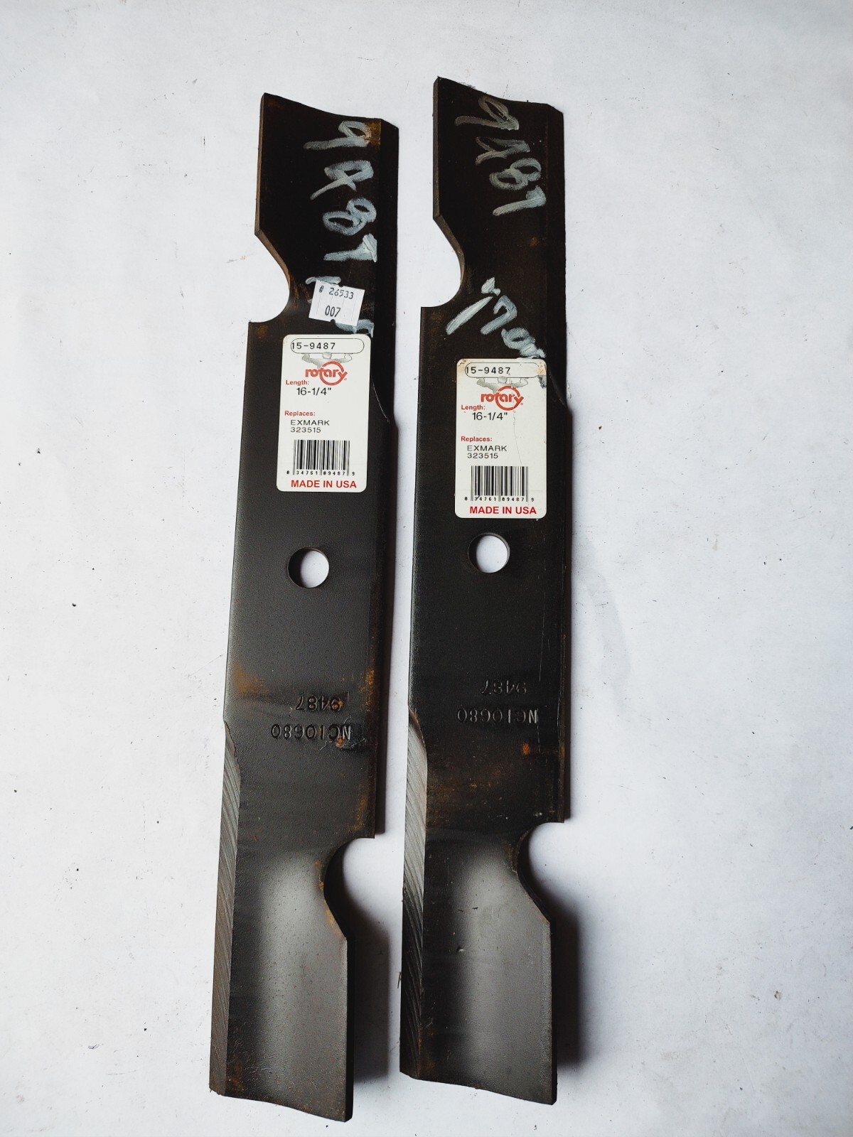 Rotary 15-9487 Blade 16-1/4" Replaces Exmark 323515 (Set of 2) | eBay