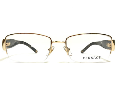 Versace Eyeglasses Frames MOD.1175-B 1002 Brown Gold Clear Crystals 53 ...