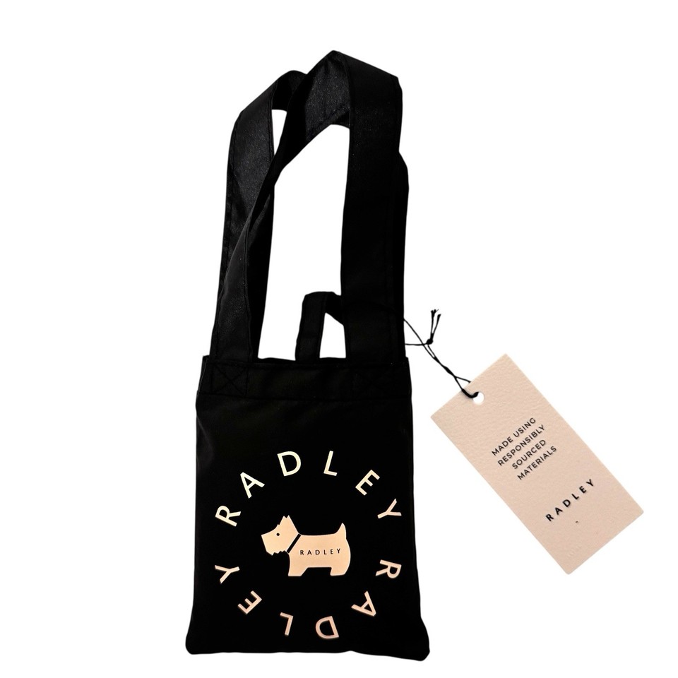Radley Umbrella And Foldaway Bag Set - Black - Gift Boxed - Radley In ...