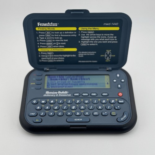 Franklin Merriam Webster Electronic Dictionary & Thesaurus MWD-1440 ...