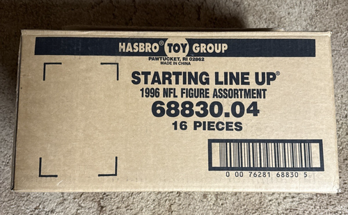 🏈🏈🏈 1996 HASBRO STARTING LINEUP NFL FOOTBALL FACTORY .04 CASE= 16 SLU’s ...