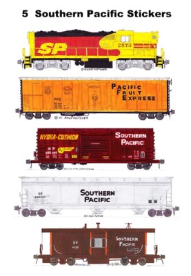 Southern Pacific Lodi Local 5 individual Stickers Andy Fletcher | eBay