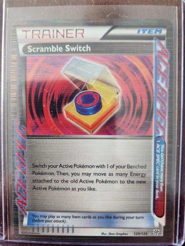 Pokémon Scramble Switch Holo Rare 129/135 B&W Plasma Storm Holo LP-NM ...