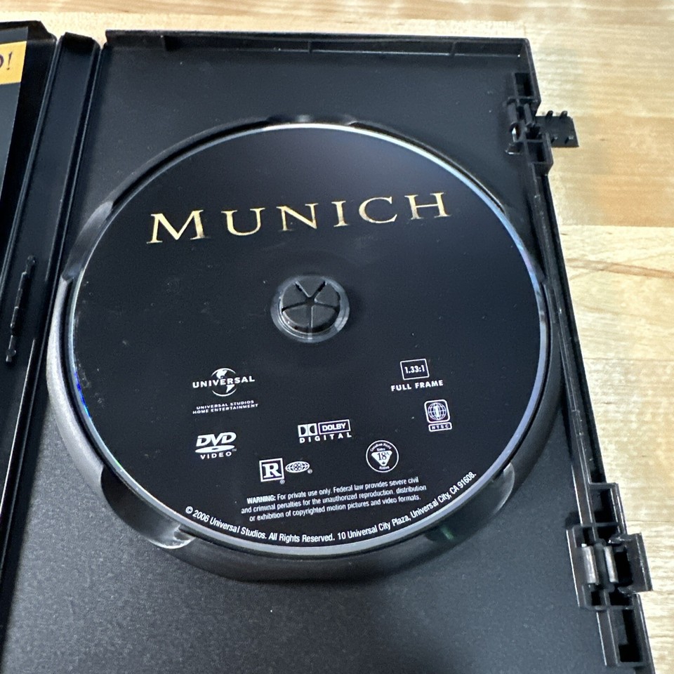 Munich (DVD, 2006, Full Frame) Eric Bana, Jeffrey Wright, Geoffrey Rush Like New 25192182426 | eBay
