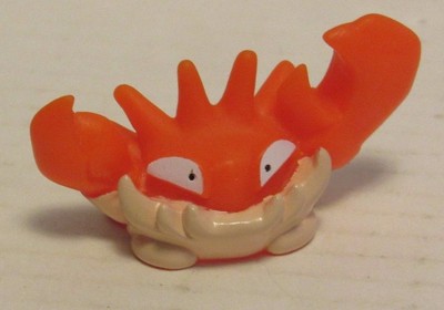 1997 Pokemon Finger Puppet Orange Kingler Figure Catch Them All ...
