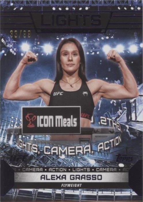 2024 Topps UFC Knockout - Lights Alexa Grasso #LTS-10 Purple /99 for ...