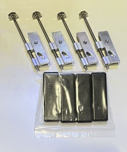 Qty 4 - Unirac 302035M Pro Series Small End Clamp with End Cap - 1 pack ...