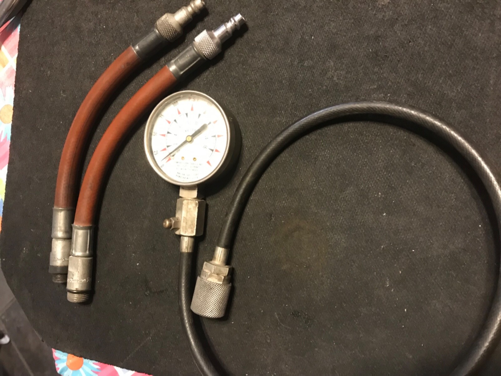 Snap On Tools Compression Tester Set 250 psi 14mm & 18mm Adapters MT26 ...