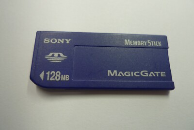 Genuine Sony 128MB Memory Stick card MSH-128 MagicGate for Old Cameras ...