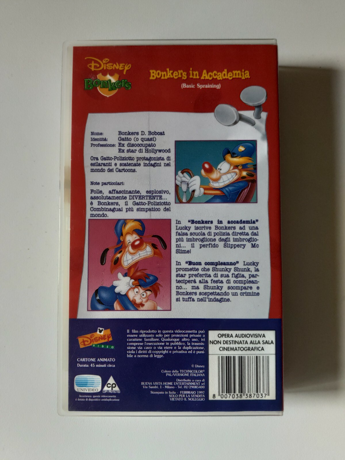 BONKERS IN ACCADEMIA - VHS DISNEY CARTOON MANIA *RARISSIMA* | eBay