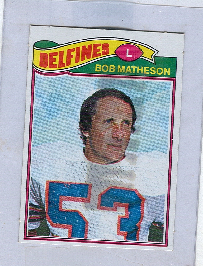 1977 Topps Mexican # 352 BOB MATHESON Dolphins Duke stf | eBay