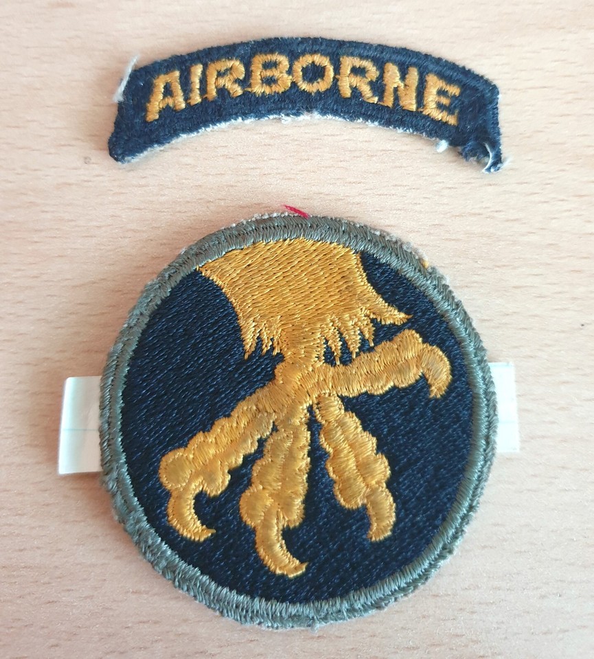 WW2 United States Army 17th Airborne Paratroop Original Shoulder ...