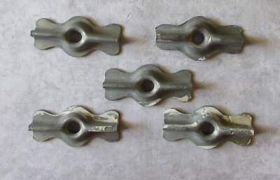 Bow tie turn latch 1 3/4" grey metal LOT of 5 - jelly cupboard cabinet ...