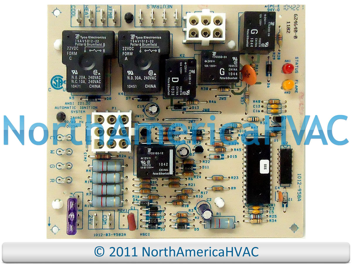 OEM Intertherm Nordyne Furnace Control Board Replaces 624602 624602-0 ...