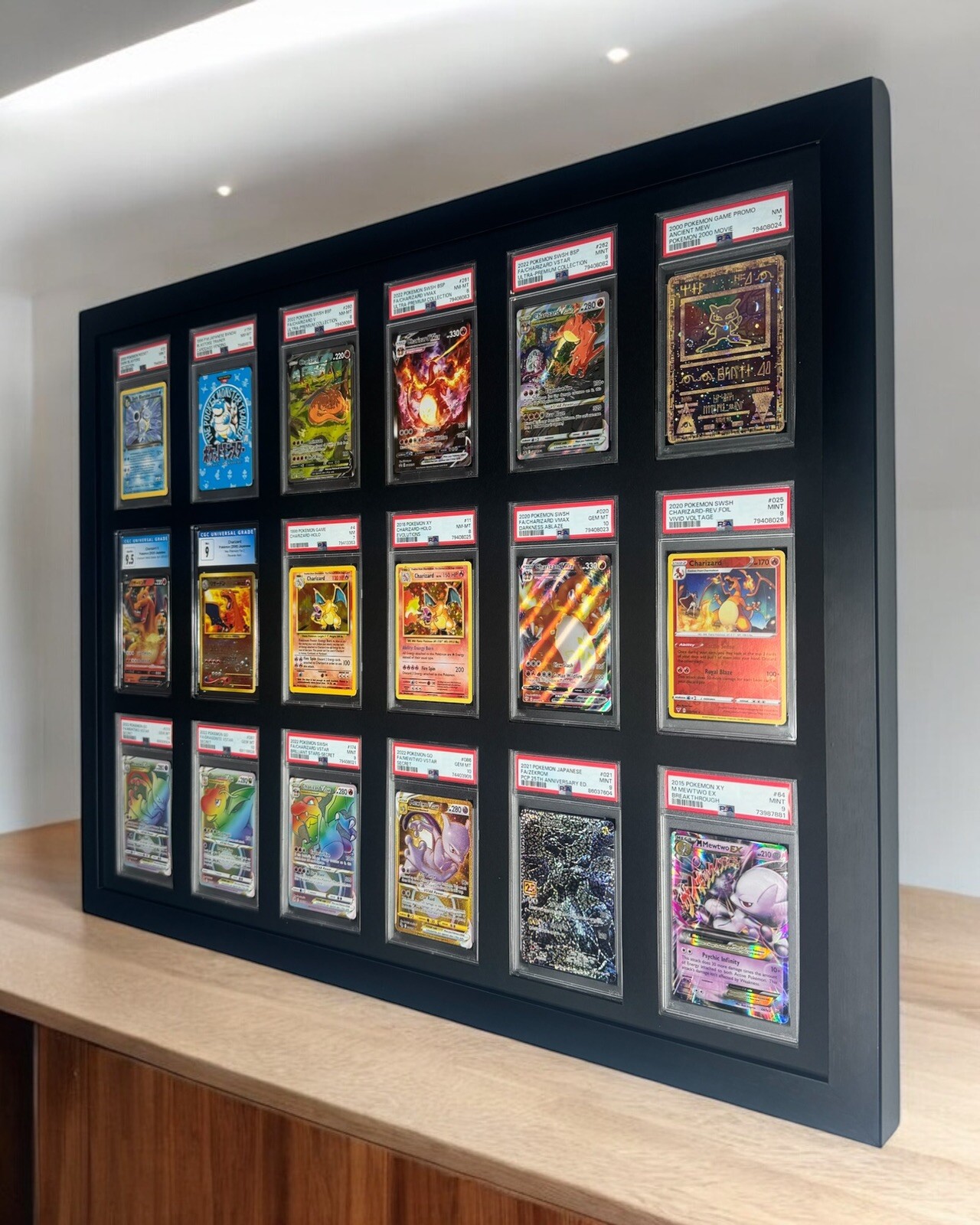 Display Frame 18 Grid Card Compatible with PSA/CGC/ARK Slabs For ...
