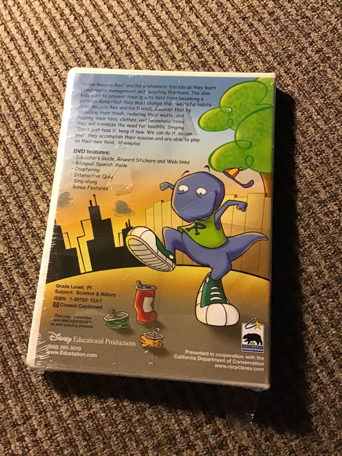 RECYCLE REX Disney Educational Productions DVD New FREE SHIPPING Sealed ...