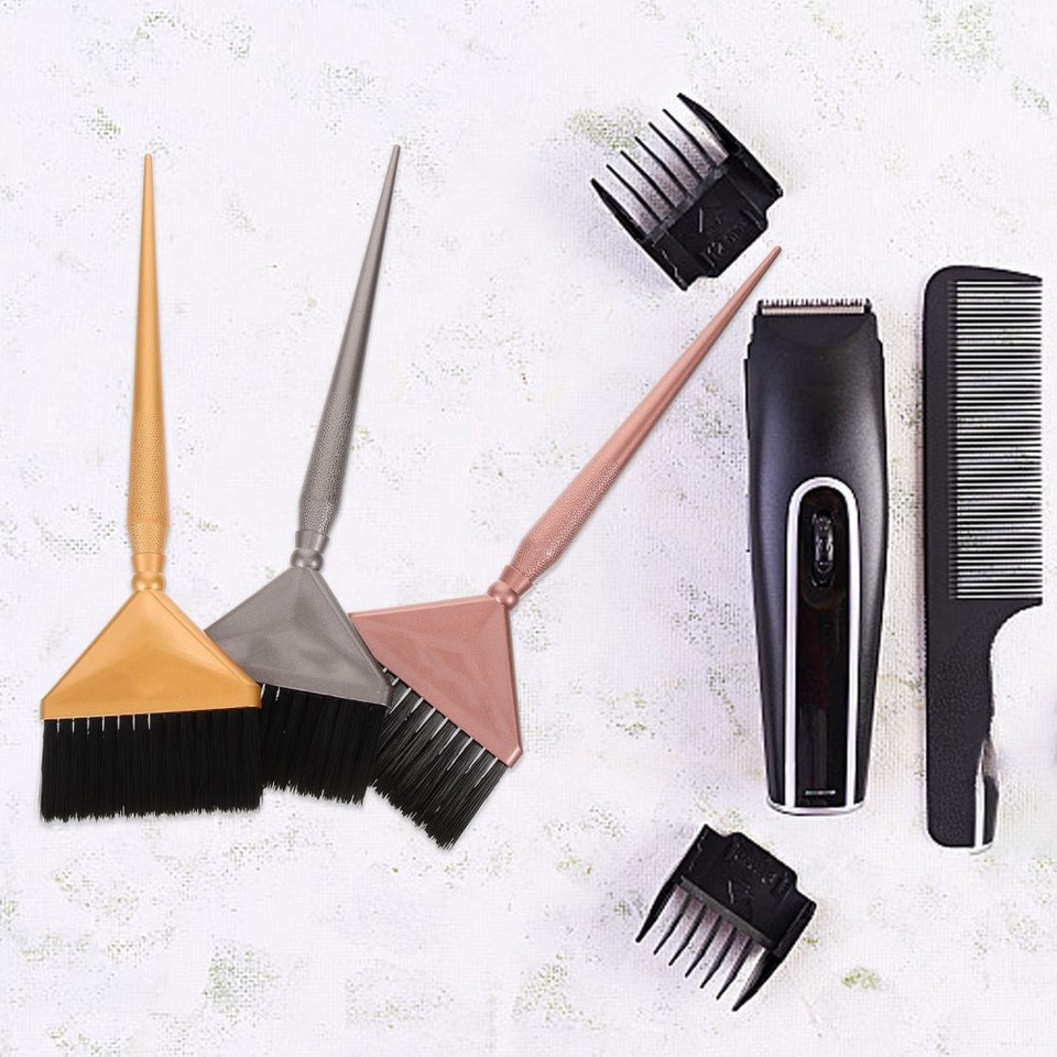3 Pcs Hair Color Application Brush Dye Comb Dyeing Tools Highlighting ...