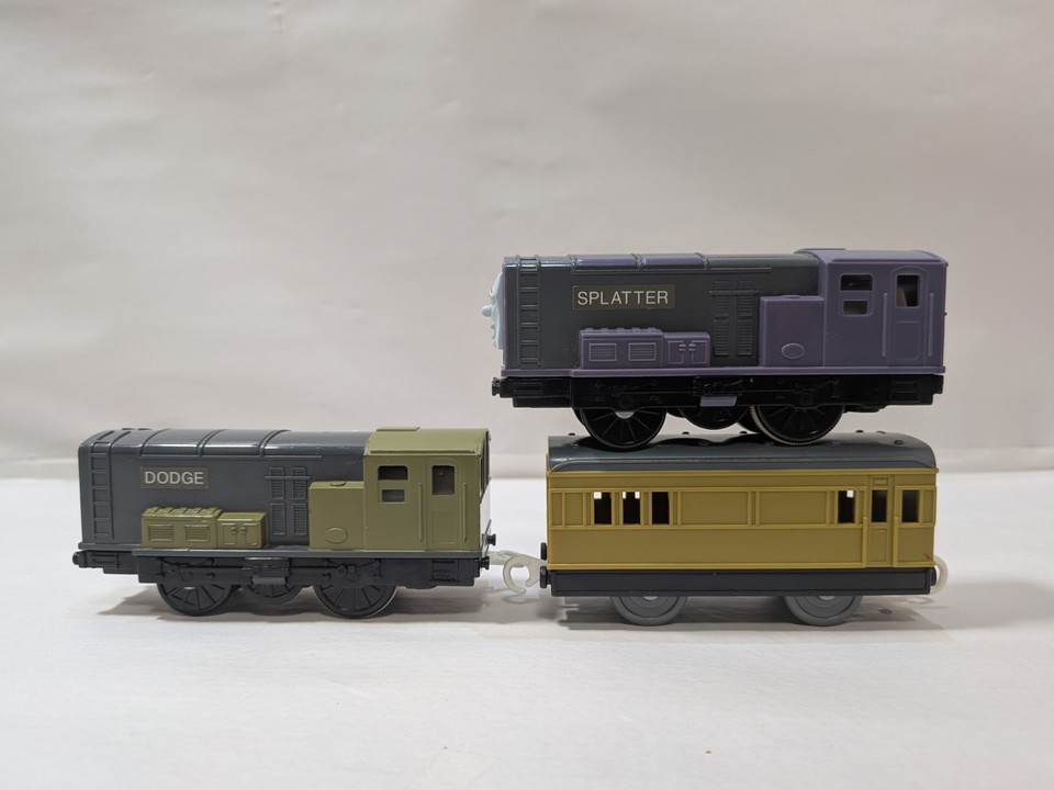 Thomas & Friends TOMY Plarail Trackmaster Dodge & Splatter Complete Set ...