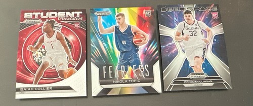 2024 PANINI PRIZM DRAFT PICKS CLINGAN Collier Topic LOT OF 3 Rookie RC ...