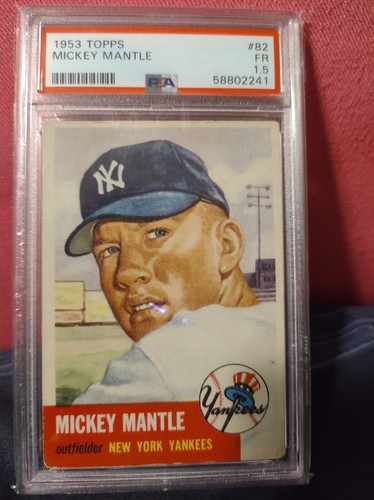 1953 Topps Mickey Mantle - Sharp Corners. "Under Graded" PSA - 1.5 | eBay