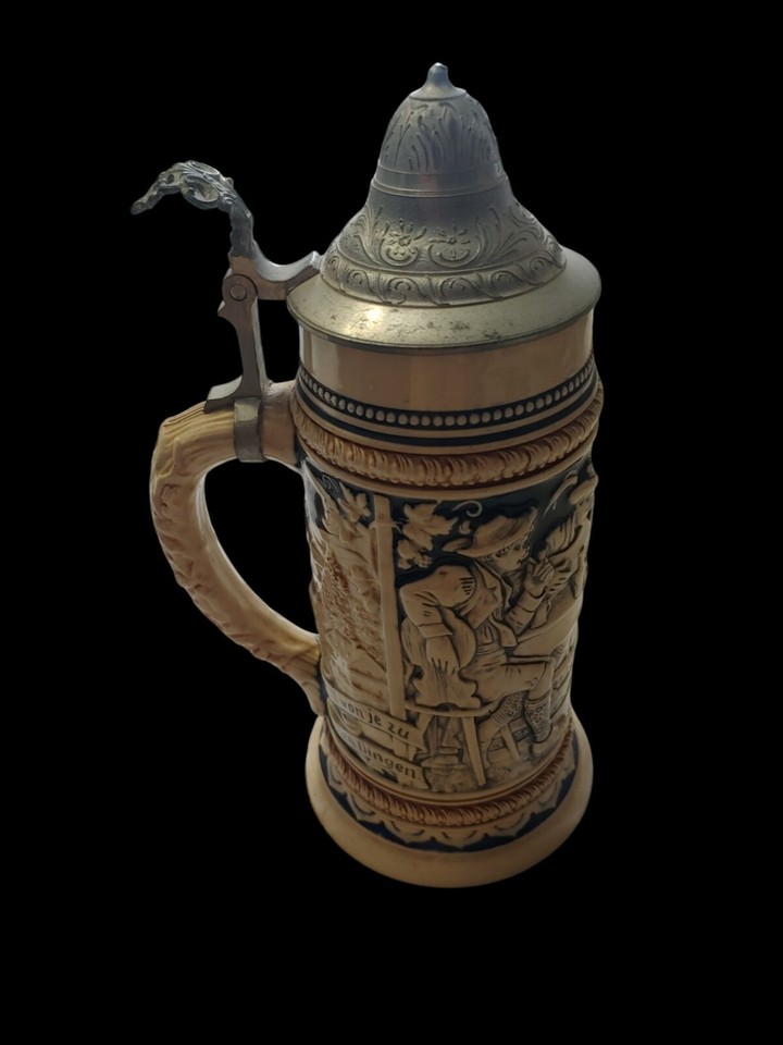 Vintage Early 1900s Mettlach Beer Stein ; Collectible German Artwork,... | eBay