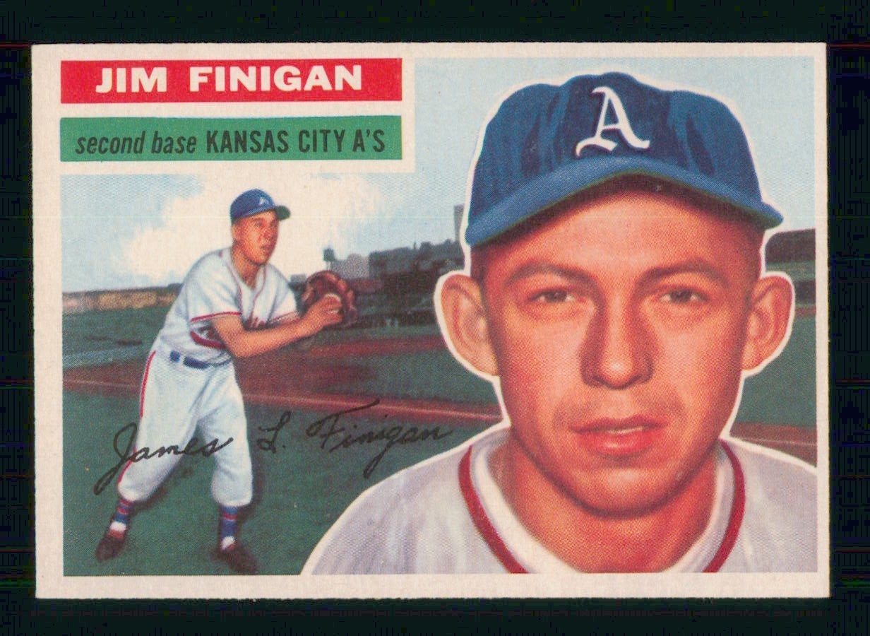 1956 TOPPS BASEBALL # 22 JIM FINIGAN 8023 | eBay