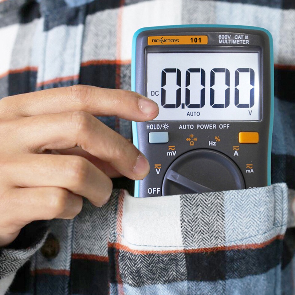 RICHMETERS RM102 True RMS Multifunctional LCD Digital Display ...