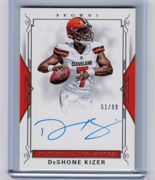 2017 Panini National Treasures DeShone Kizer Rookie Auto #'ed 51/99 | eBay