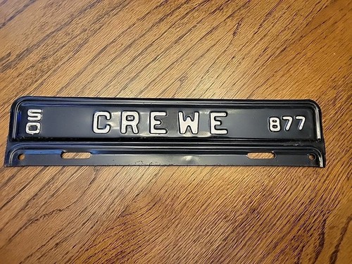 1950 Crewe Virginia Antique License Plate | eBay