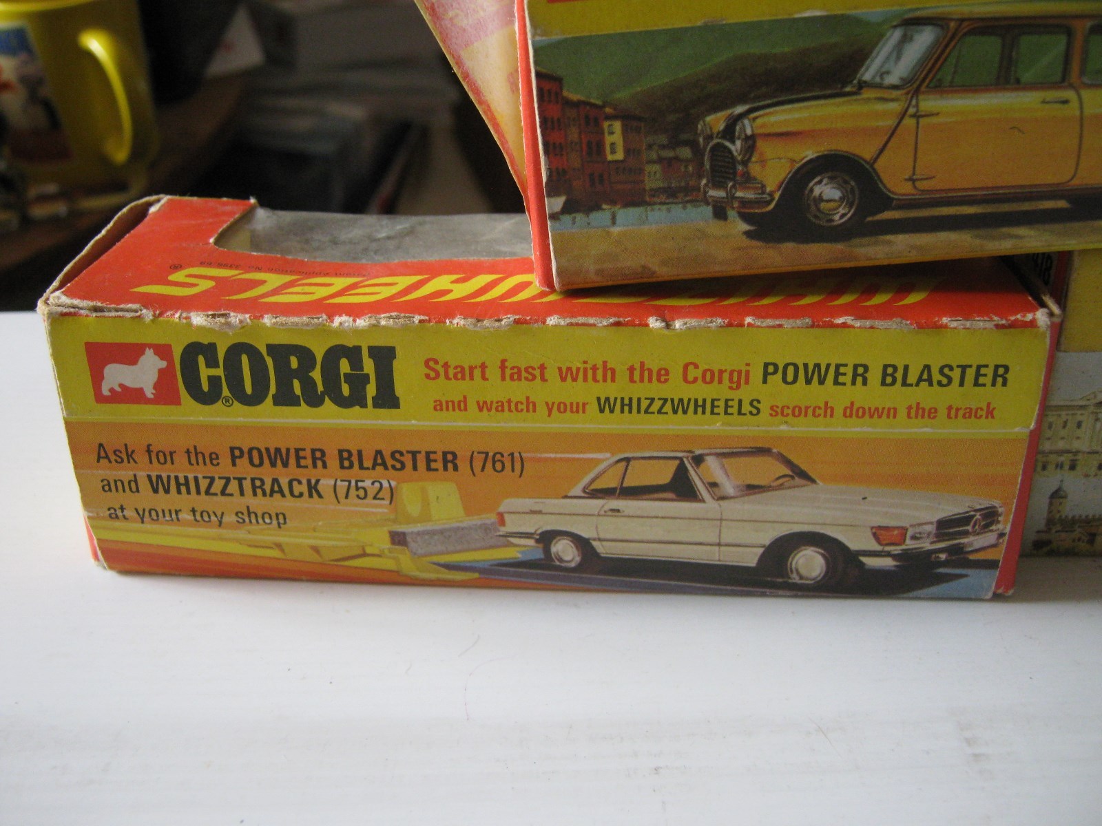 CORGI 282 393 418 ORIGINAL AGE WORN BOXES STILL GOOD BOXES SHOWN AS ...