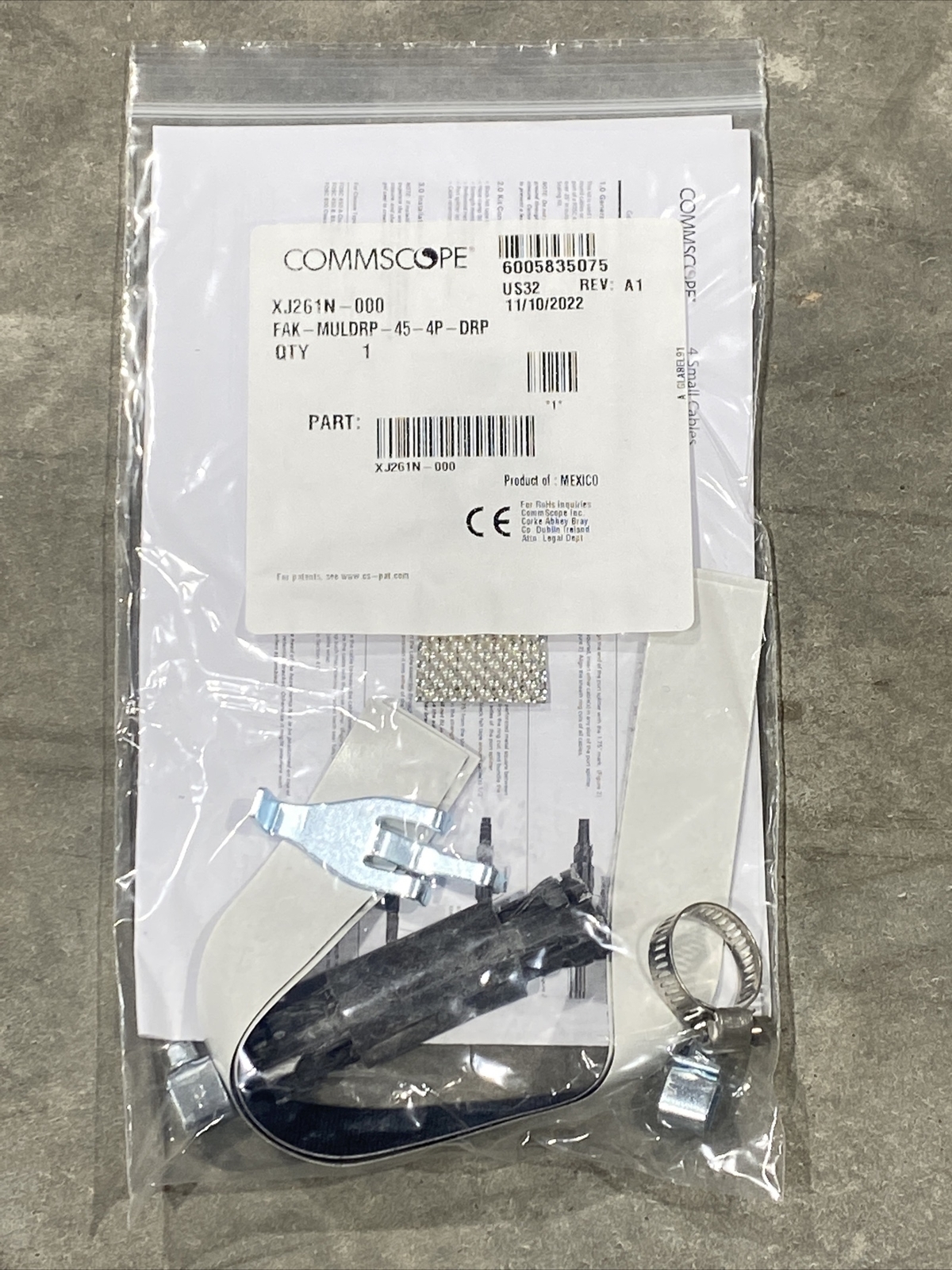 CommScope FOSC Quick Install 4 Cable Capacity Gel Plug (XJ261N-000) for ...