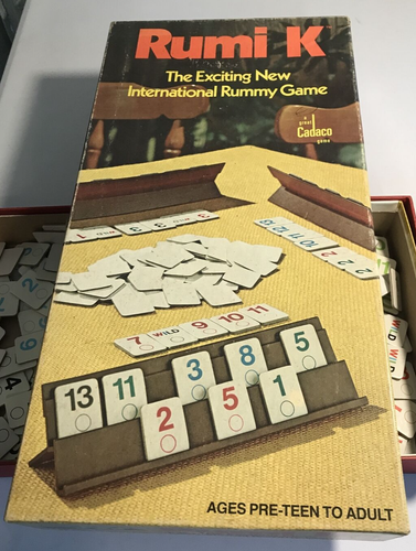 Rumi K Board Tile Game Complete Rummy Game Cadaco 1977 VTG Pre-teen to ...