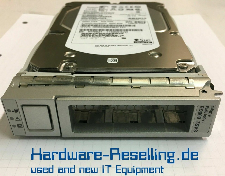 SUN ORACLE Seagate 600GB 15k 3,5 ST360057SS 9FN066-045 542-0166-01 390 ...
