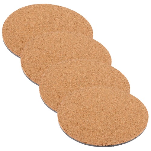 4 Pcs Anti-slip Flower Pot Mat Cork Mats for Table Round Pads Planter ...