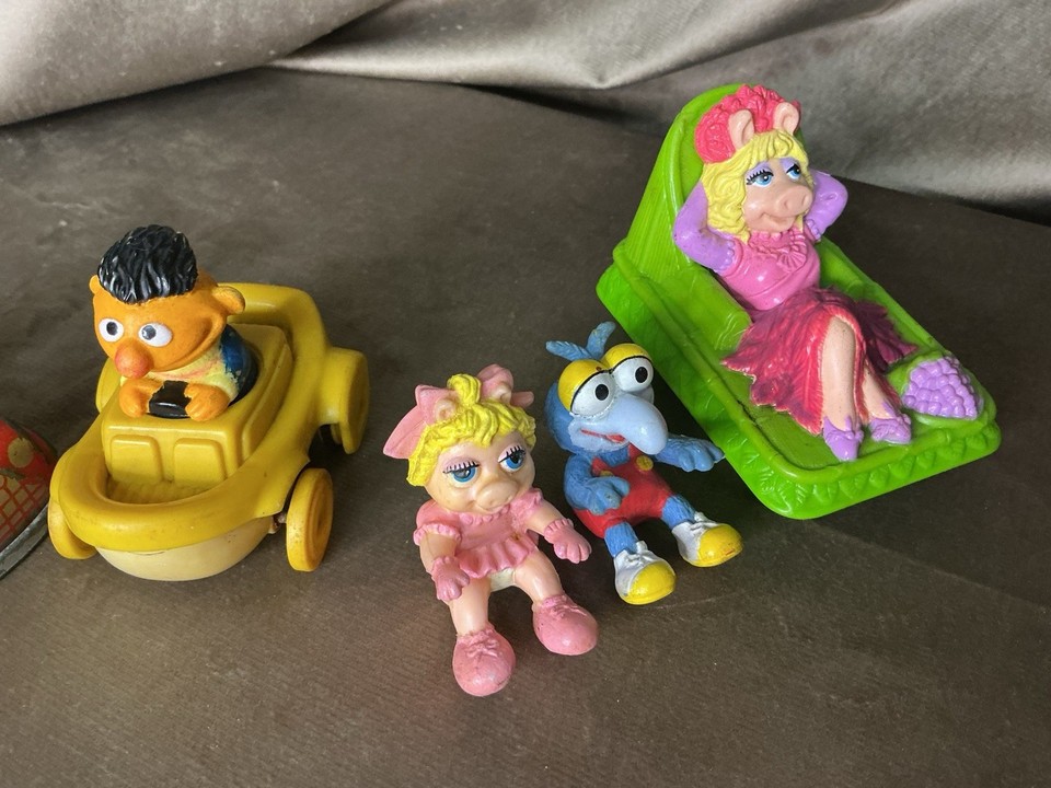 Vintage Muppets Sesame Street Vehicle Lot Big Bird Ernie Oscar Miss ...