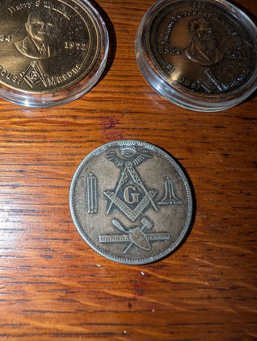 Masonic Coins Famous Freemasons--LOT OF 5 | eBay