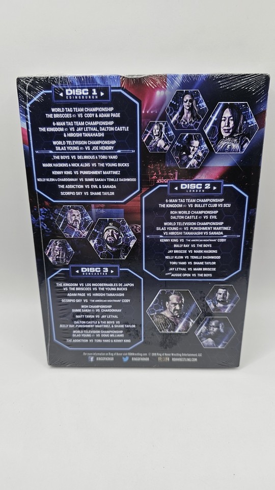 ROH RING OF HONOR WRESTLING: HONOR UNITED 2018 3 DVD SET RARE OOP AEW ...