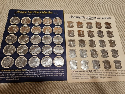 Franklin Mint Antique Car Coin Collection Series 1 And 2 1901 To 1925 ...