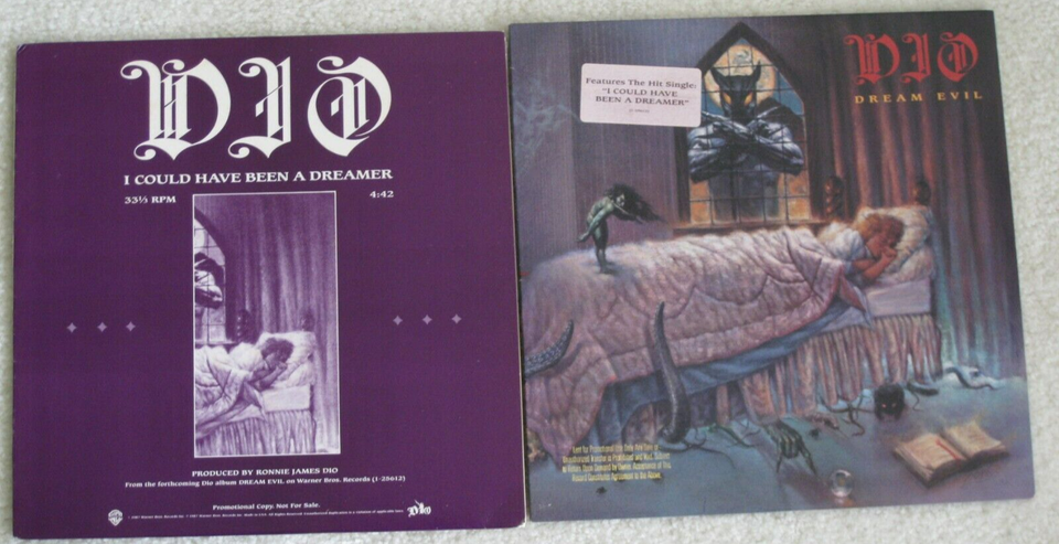 DIO-DREAM EVIL PROMO LP - Black Sabbath Heaven And Hell Picture Disc ...