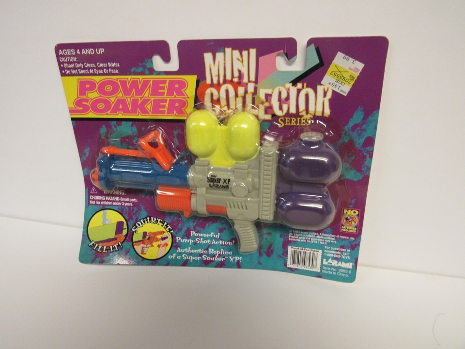1996 Larami Mini Power Super Soaker XP Collector Toy Water Gun Sealed ...