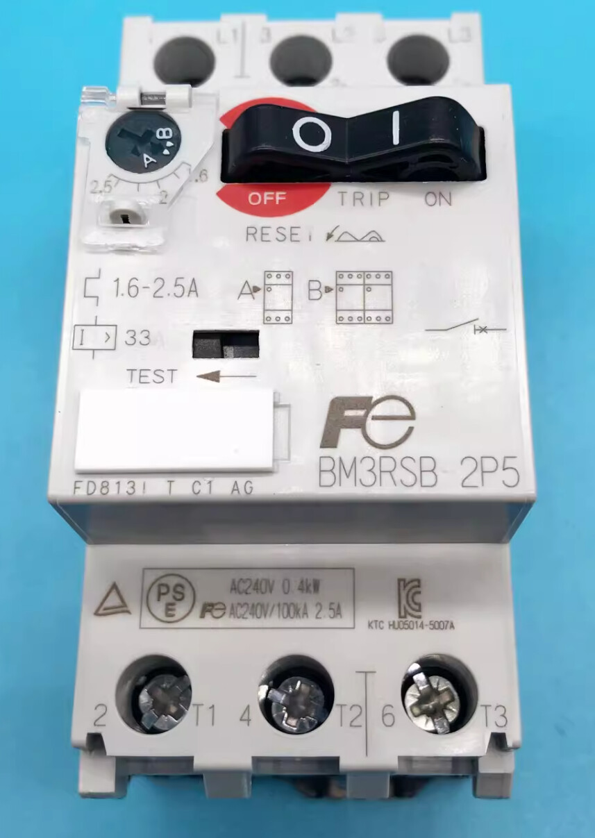 Fuji Electric Motor Protector Circuit Breaker BM3RSB-2P5 ，1.6-2.5A | eBay