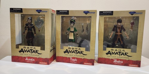 Avatar figures - Diamond Select Toph, Azula, Zuko - Brand new, Unopened ...