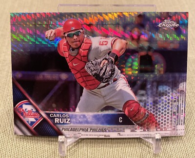 Carlos Ruiz 2016 Topps Chrome #71 Prism Refractor Philadelphia Phillies ...