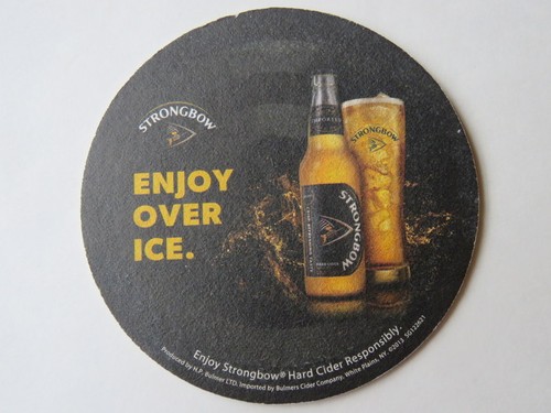 Beer Coaster: BULMERS Strongbow Apple Cider ~ Hereford, ENGLAND ~ Enjoy ...