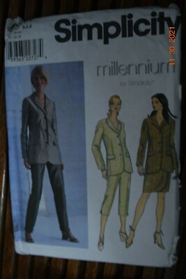 Simplicity 8624 Misses Jacket Skirt Pants Pattern Variations Sz 4 6 8 ...