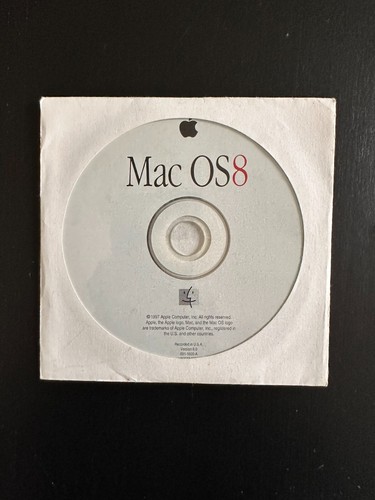 Mac OS 8 1997 Apple Computer 691-1600-A System CD Rom Disc | eBay