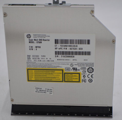 HP SATA DVD-RW Rewritable Drive 657534-6C0 UJ8D1 590410-001 GT50N | eBay