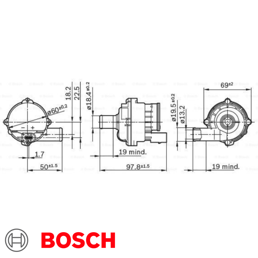 BOSCH 0 392 023 004 Zusatzwasserpumpe Wasserumwälzpumpe für Mercedes ...