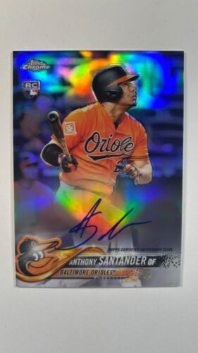 Anthony Santander 2018 Topps Chrome Autograph #RA-ANS Refractor /499 ...