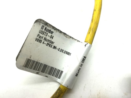 Lot of 2 Turck VBRS 4-2PKG 3M-0.2/0.2/S651 Cable Splitter M12 4-Pin to ...